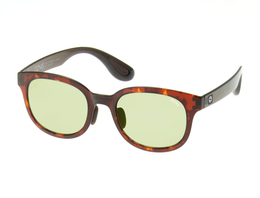 FLAT03 BROWN DEMI × CLEAR GRAY EASE GREEN - OZNIS