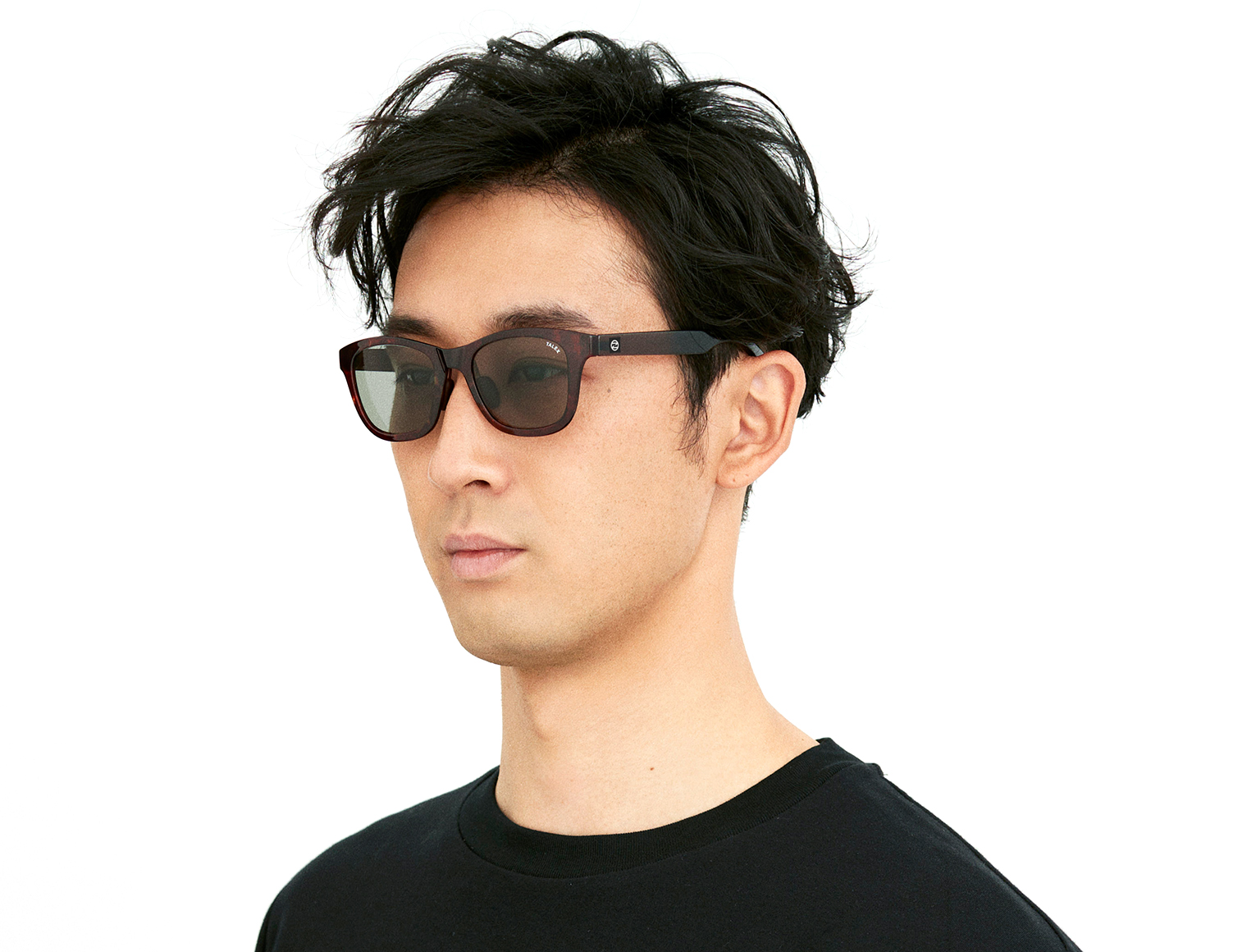 OZNIS | FLAT04 BROWN DEMI × CLEAR GRAY TRUE VIEW